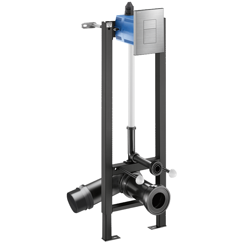 TEMPOFIX 3 wall-mounted frame system with time flow WC valve
