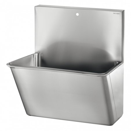 Surgical scrub-up trough with high upstand