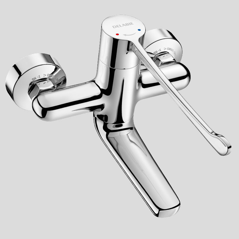 Sequential mechanical basin mixer