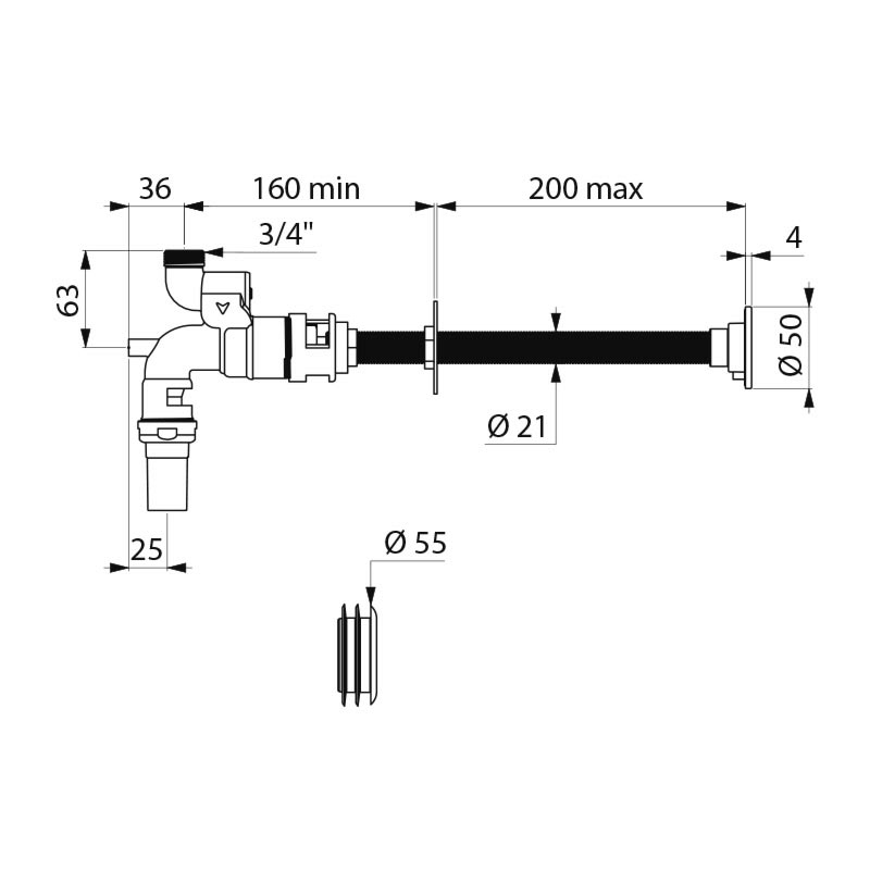 TEMPOFLUX 1 direct flush valve